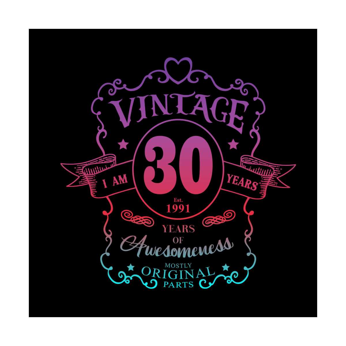 Vintage I am 30 years Svg, Birthday Svg, Happy Birthday Svg | Inspire ...