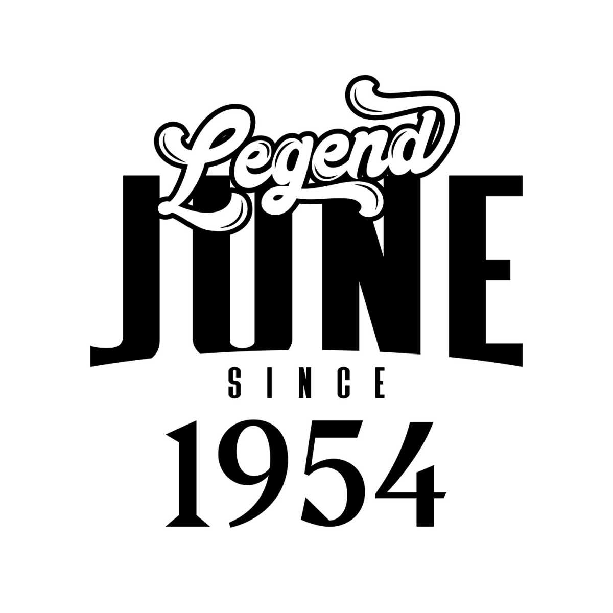 Legend june since 1954 Svg, Birthday Svg, Happy Birthday Svg | Inspire ...