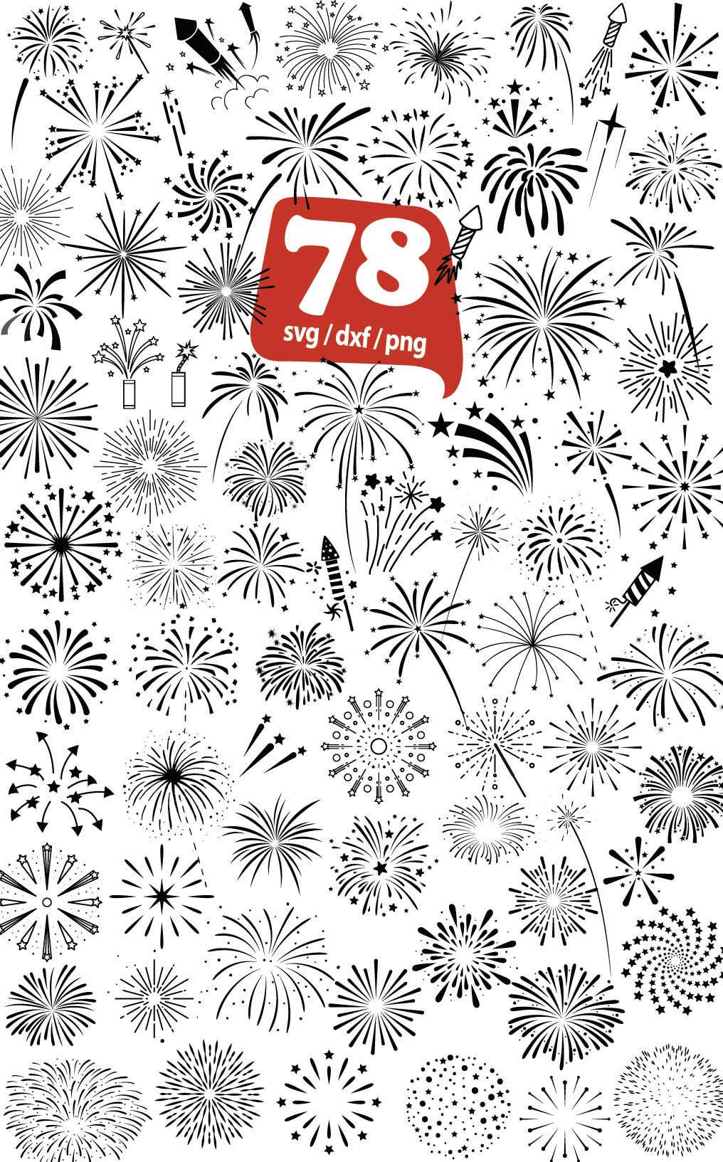 Fireworks 4th of july SVG, USA Firework America svg, Indepen - Inspire ...