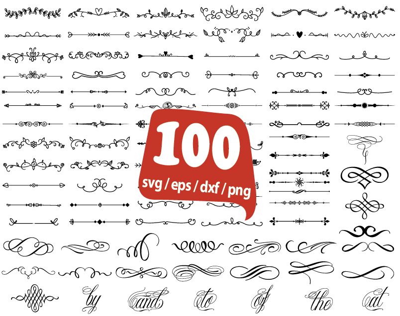 Text Dividers Bundle Svg, Text Dividers Svg, Heart Text Divi - Inspire ...