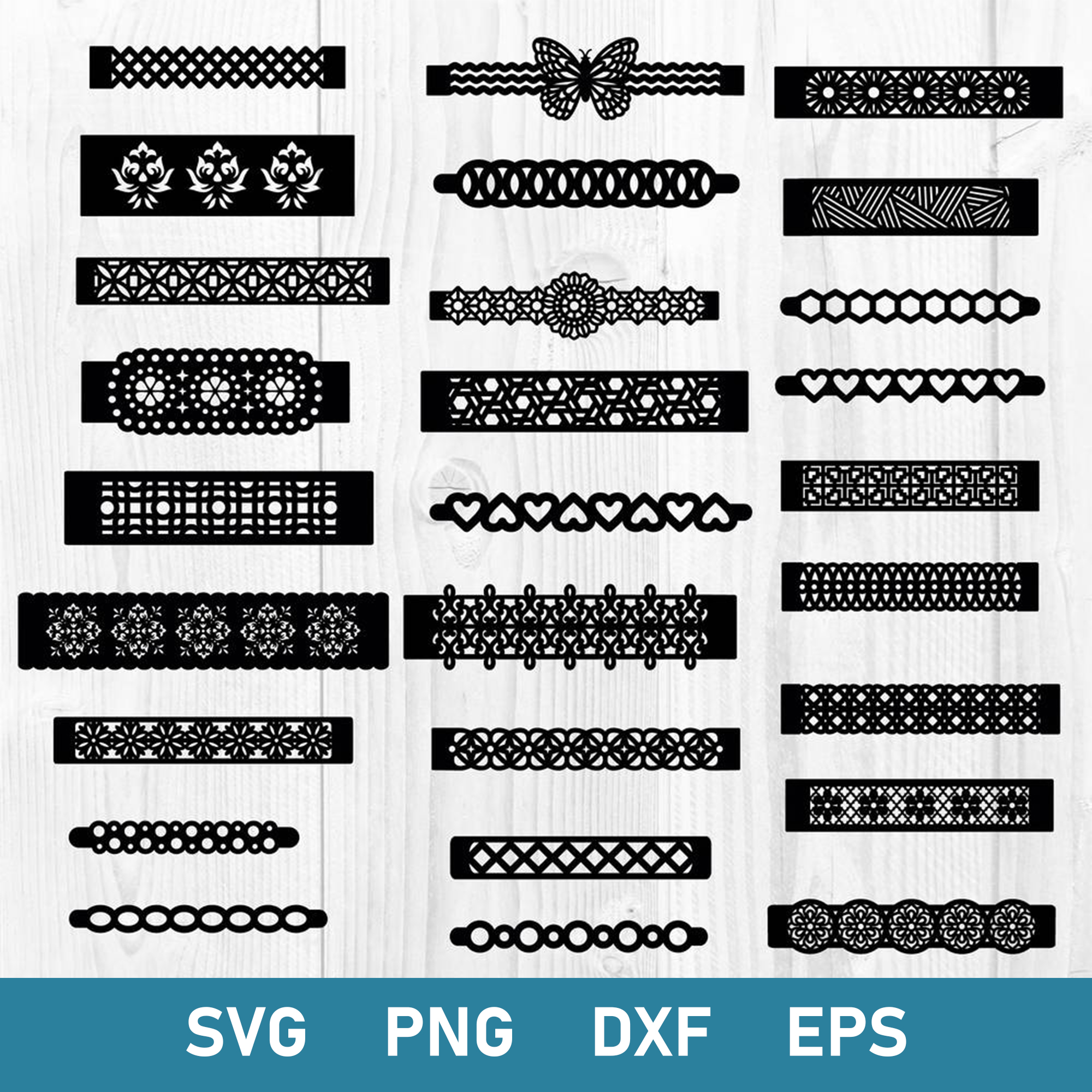 Bracelet Bundle Svg, Bracelet Svg, Leather Bracelet Svg, Png - Inspire ...