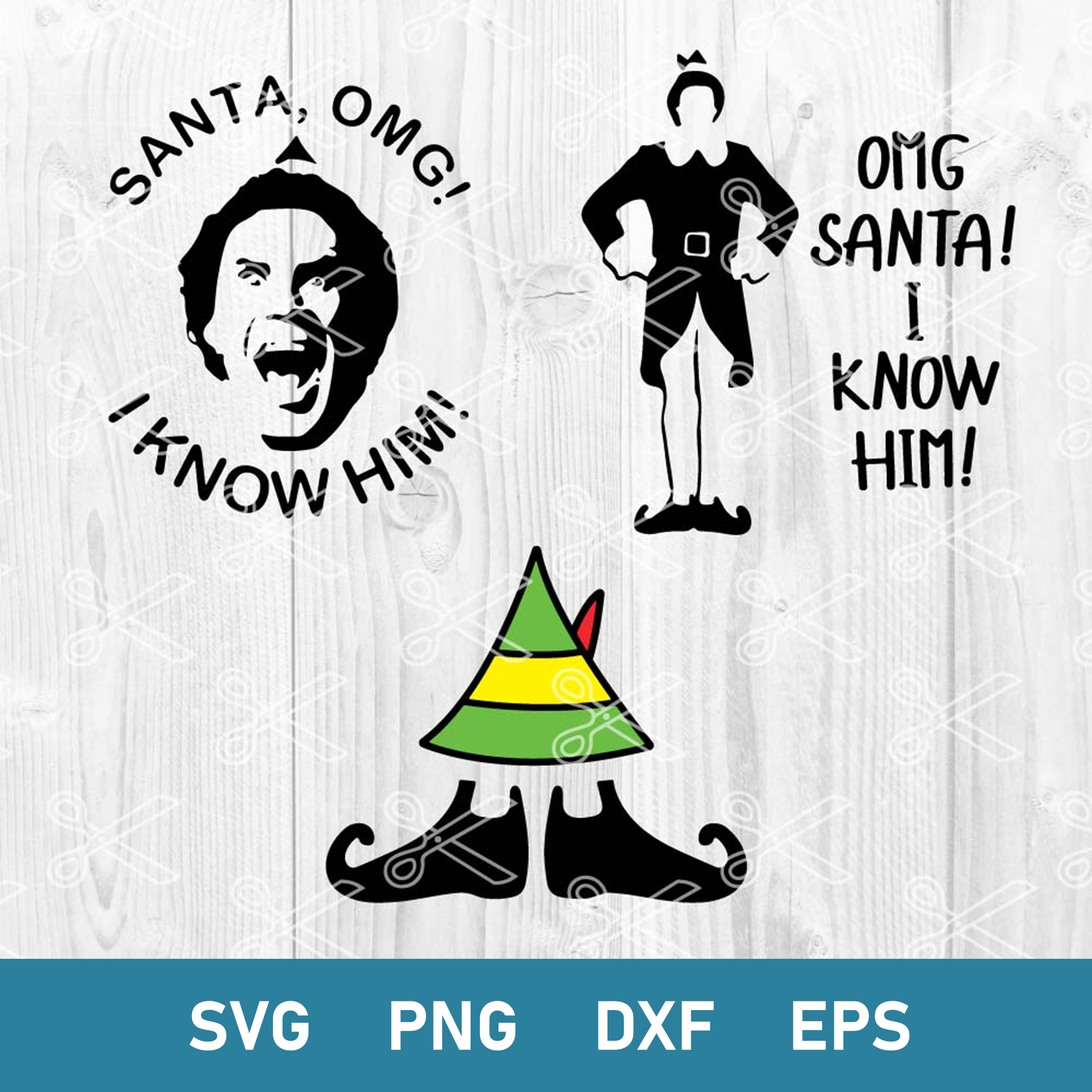 Buddy the Elf Bundle Svg, Buddy Elf Christmas Svg, Santa Omg - Inspire ...