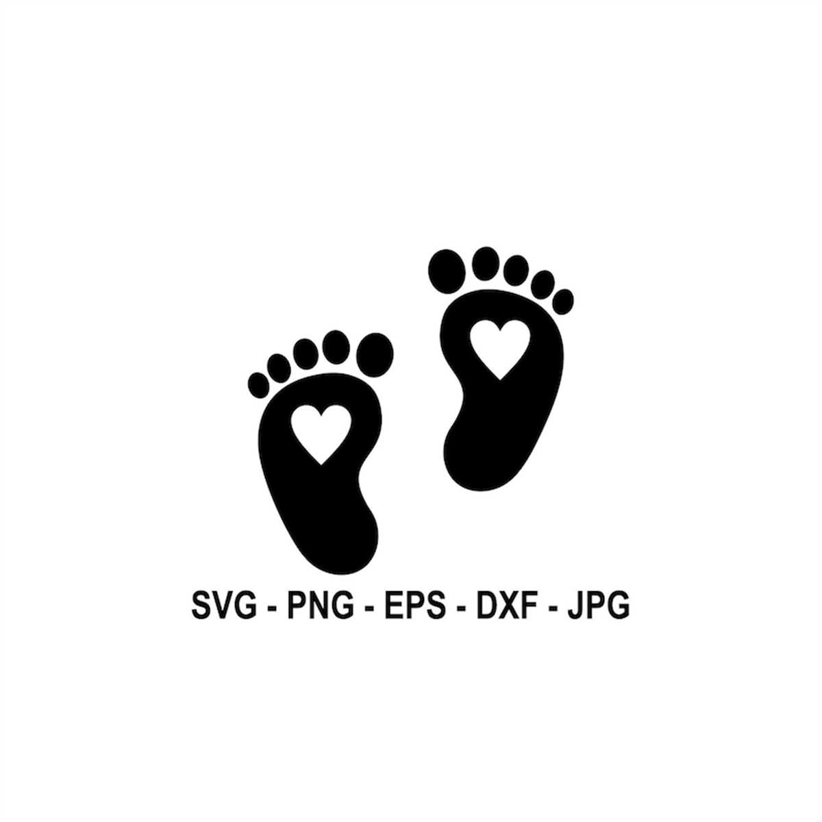 Baby Footprint svg,Baby feet svg,Instant Download,SVG, PNG, | Inspire ...