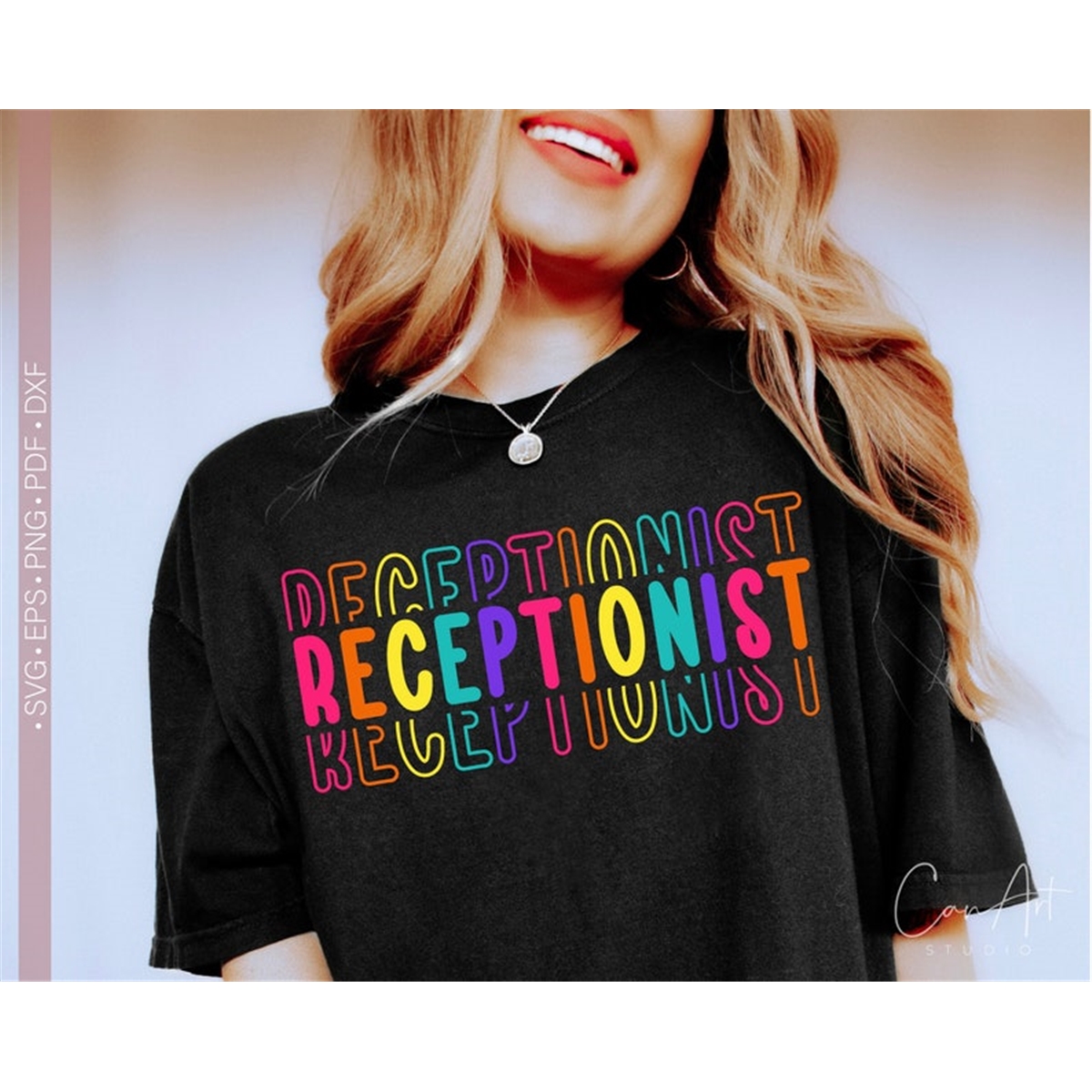 Receptionist Svg Png Shirt Design Cut File for Cricut, Subli | Inspire ...