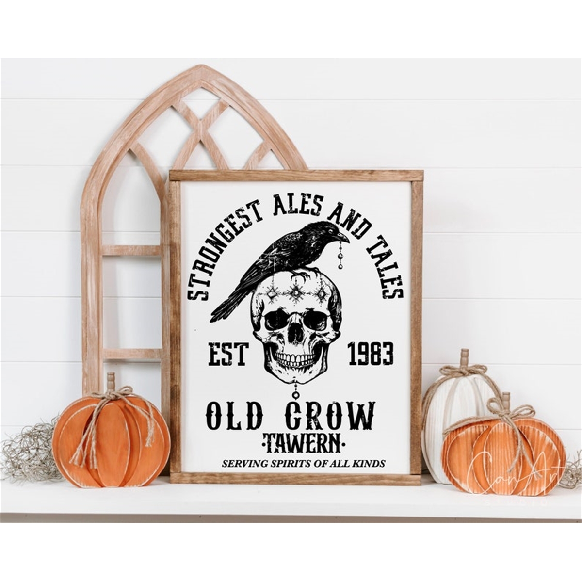 Old Crow Tavern Svg Png, Farmhouse Rustic Halloween Sign Svg | Inspire ...