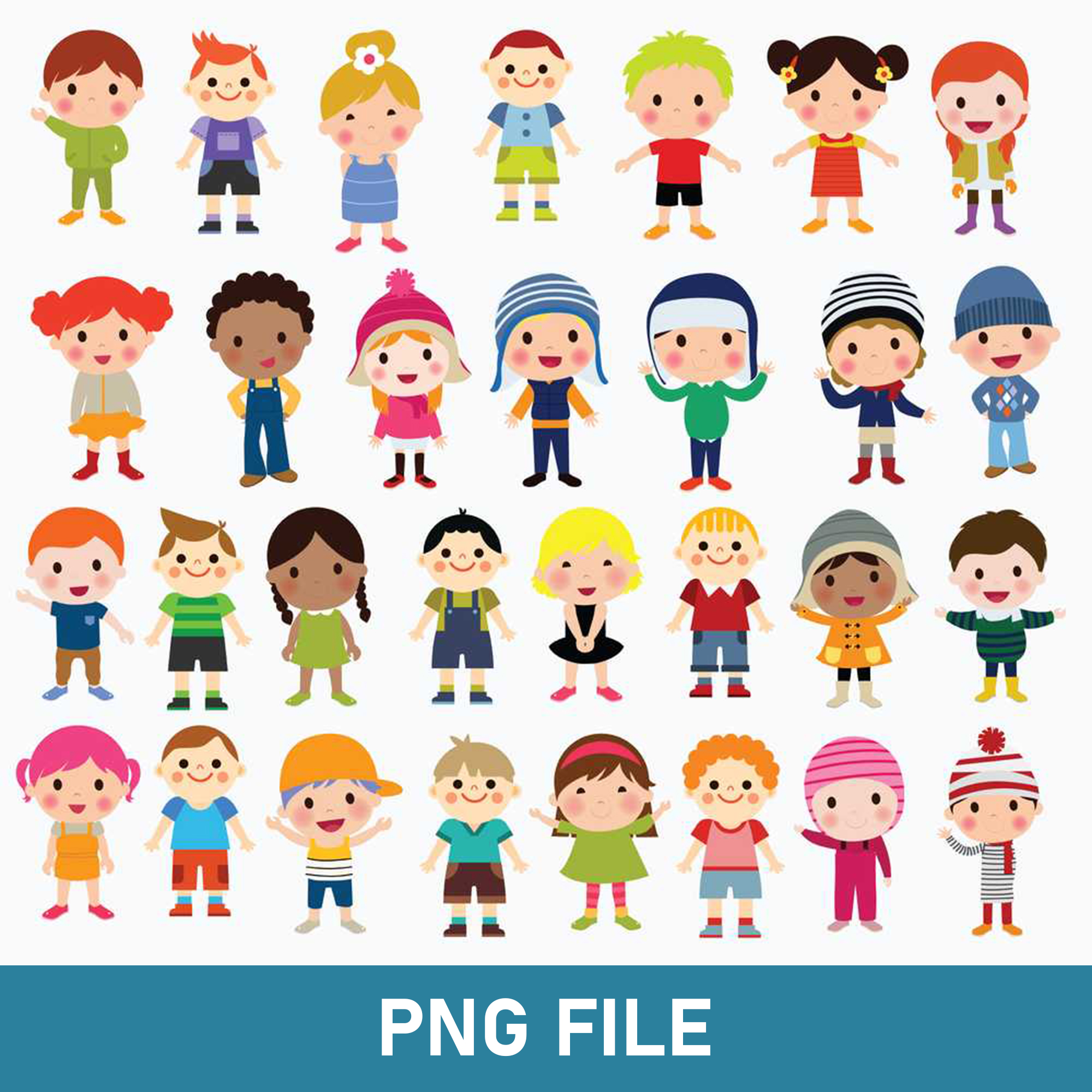 Children Bundle Svg, Children Svg, Kids Svg, Png Digital Fil - Inspire ...