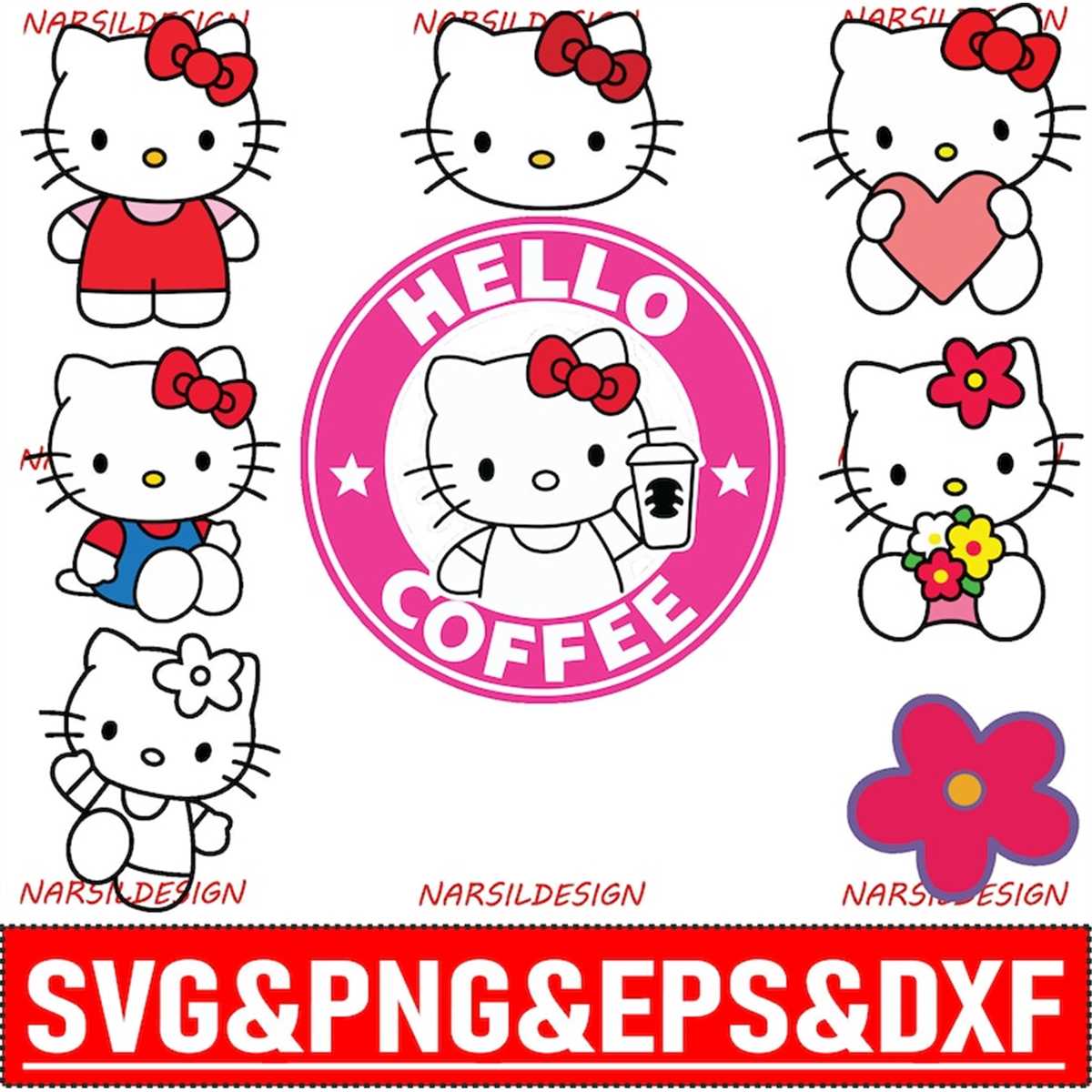 Kawaii Kitty Svg, Kawaii Kitty Svg Bundle, Cute Cat Svg, Kit | Inspire Uplift