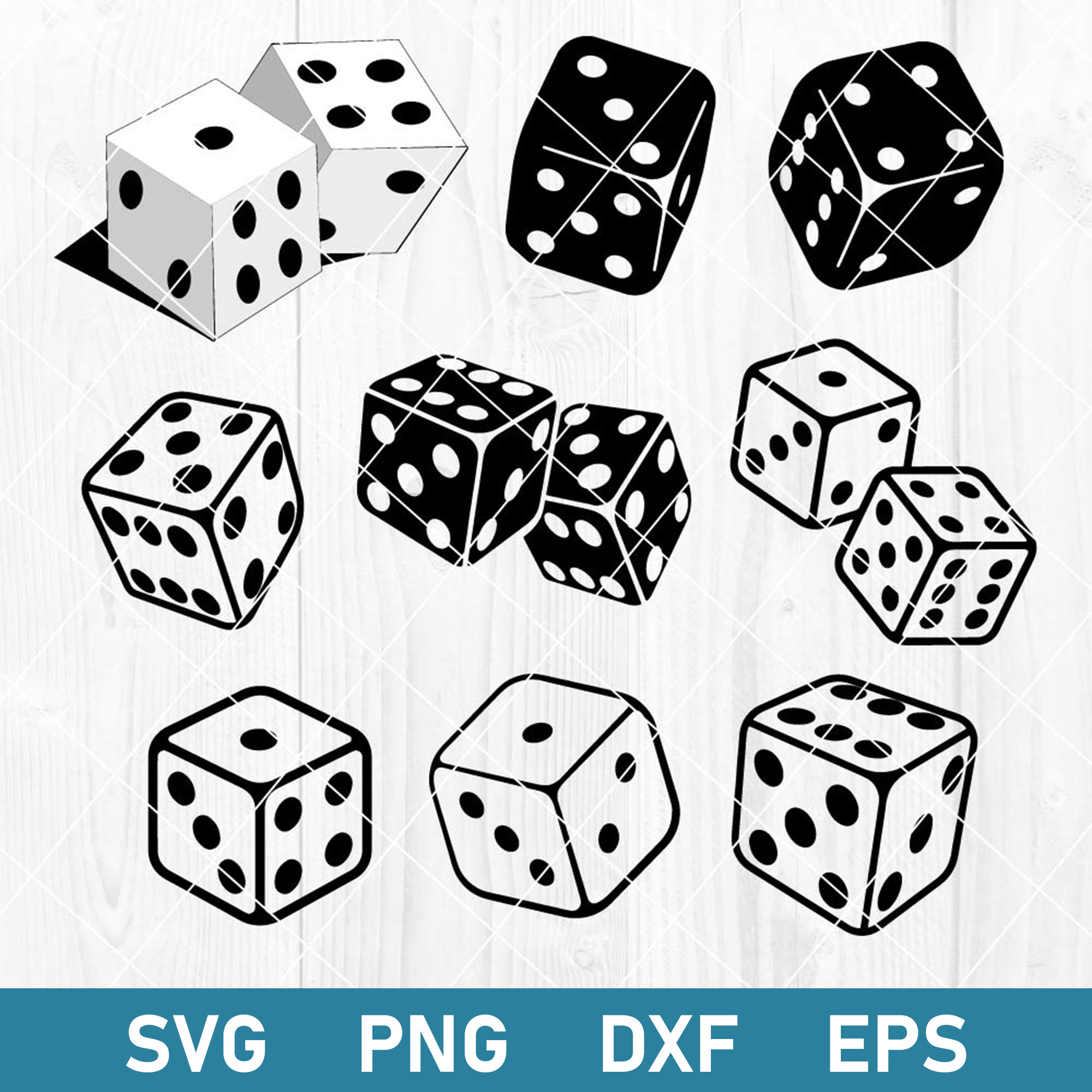 Dice Bundle Svg, Dice Svg, Two Dice Svg, Gamble Svg, Casio S | Inspire ...