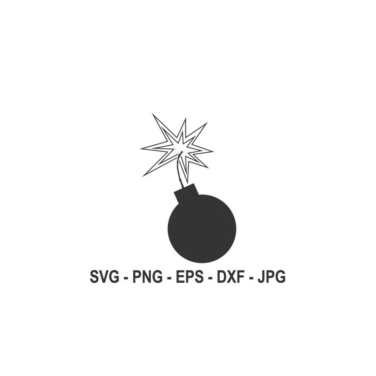Bomb svg,Instant Download,SVG, PNG, EPS, dxf, jpg digital do | Inspire ...