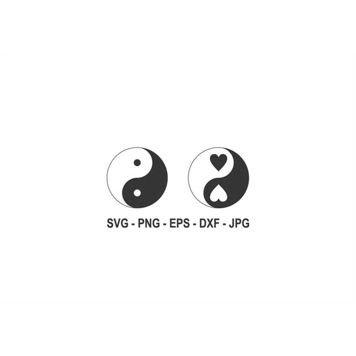 Yin Yang svg,Yin Yan symbol svg,Instant,Dark silhouette,Inst | Inspire ...