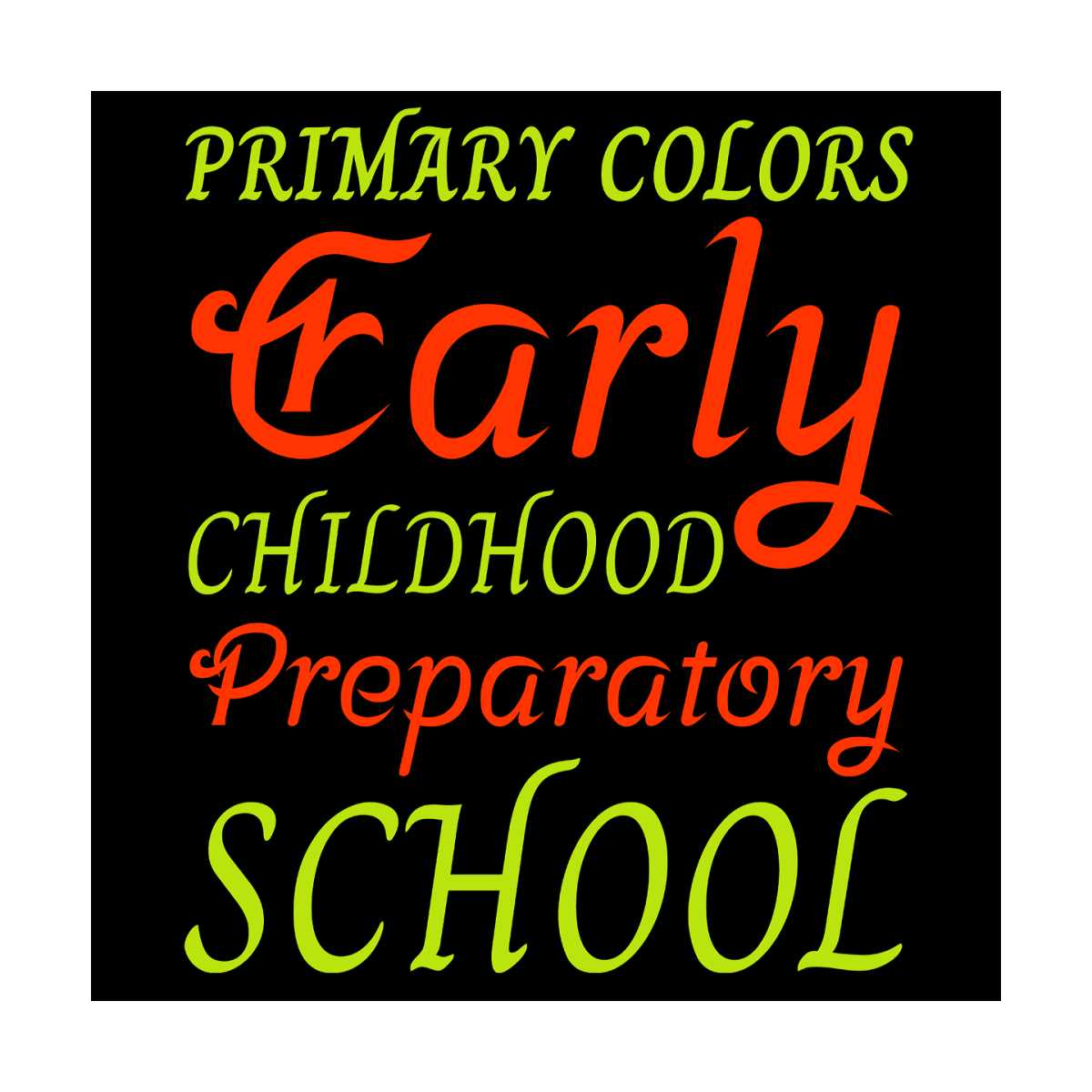 Primary Colors Early Childhood Preparatory School Svg, Thank | Inspire ...