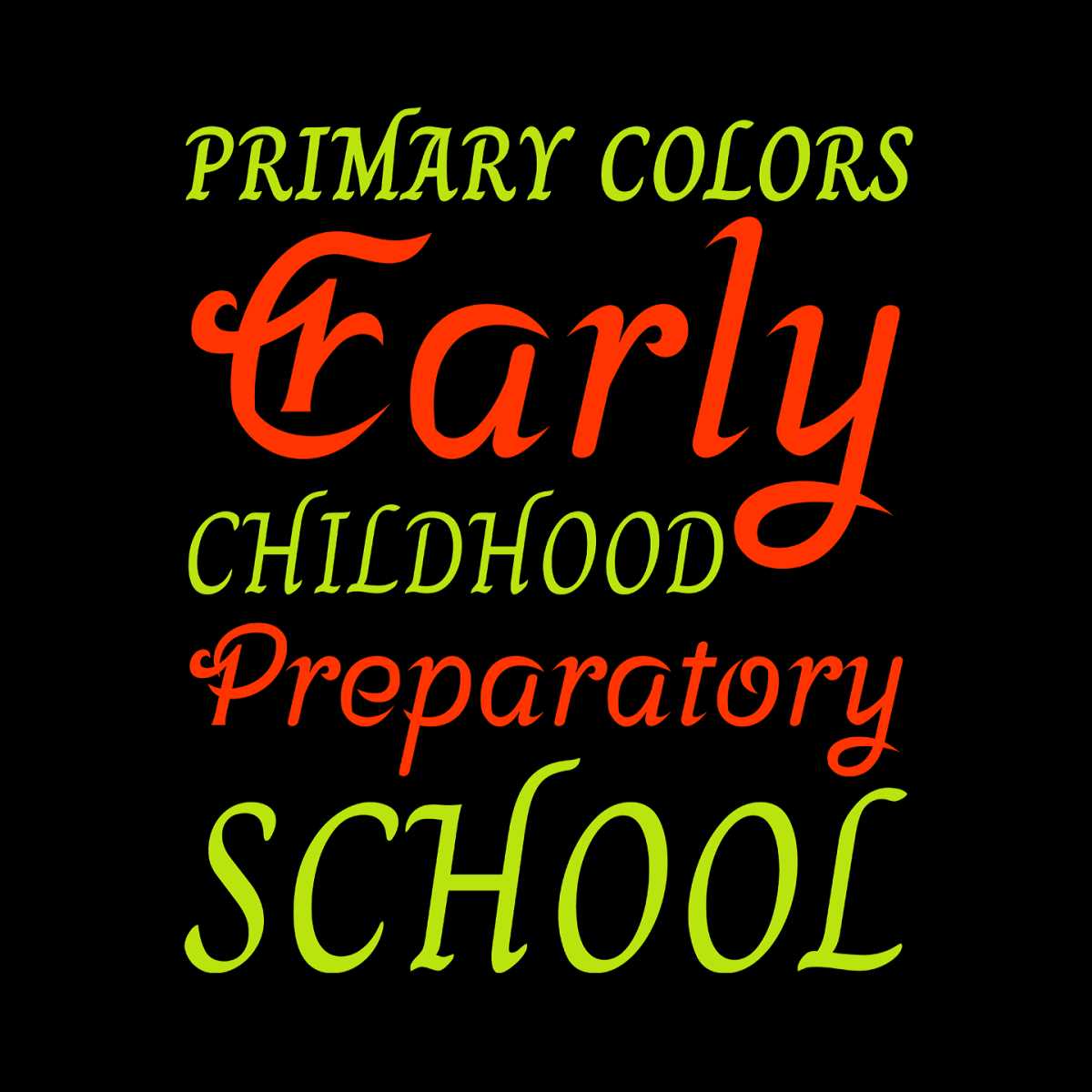 Primary Colors Early Childhood Preparatory School Svg, Thank - Inspire ...
