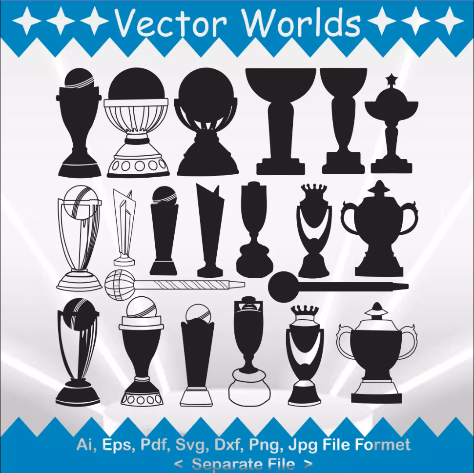 Cricket Trophy svg, Cricket Trophys svg, Cricket, Trophy, SV | Inspire ...