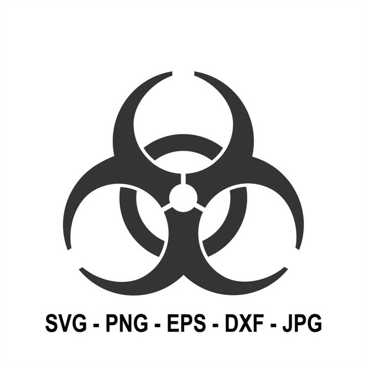 Biohazard sign,Biohazard svg,Instant,Dark silhouette,Instant | Inspire ...