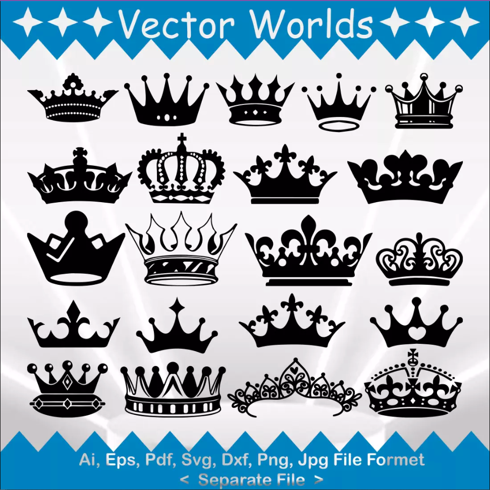 Crown svg, Crowns svg, King, Quean, SVG, ai, pdf, eps, svg, | Inspire Uplift