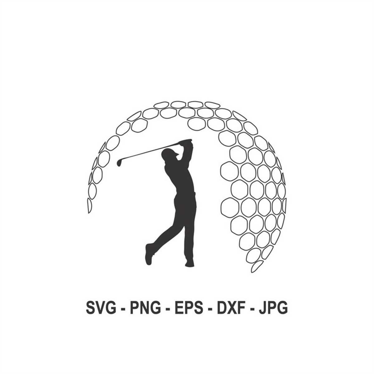 Golf,Male Golfer,Instant Download,SVG, PNG, EPS, dxf, jpg di | Inspire ...