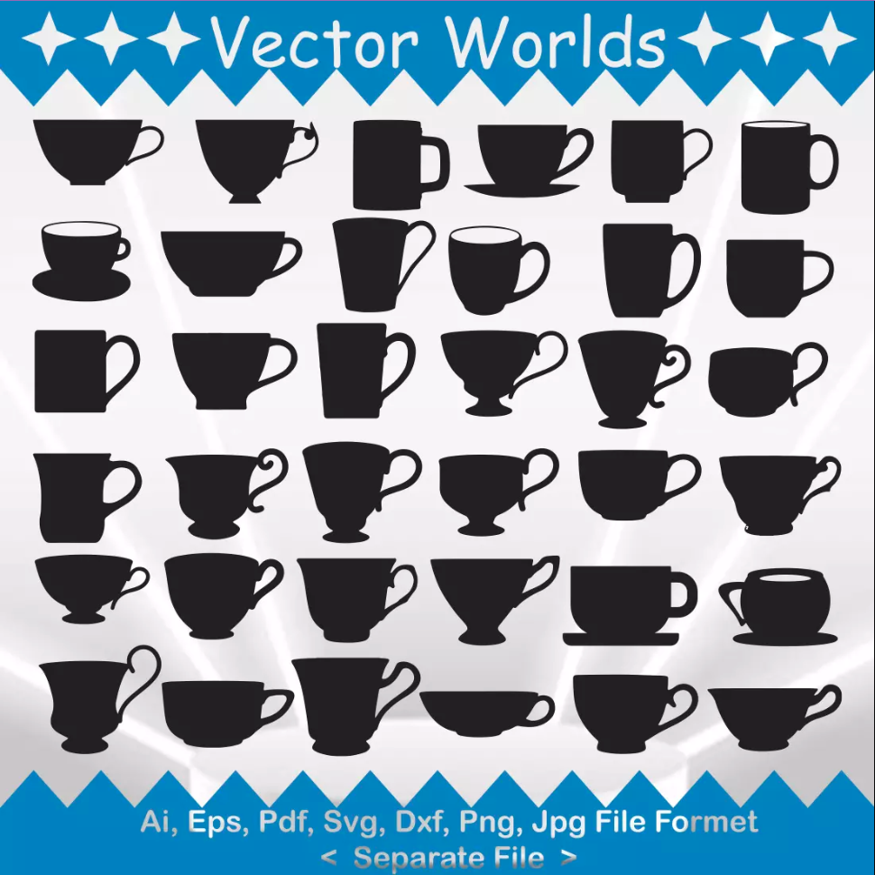 Cup svg, Cups svg, Water, Tea, SVG, ai, pdf, eps, svg, dxf, | Inspire ...