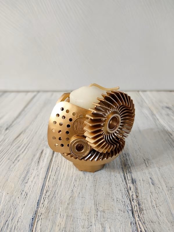 Vintage Steampunk Candle Holder | Inspire Uplift