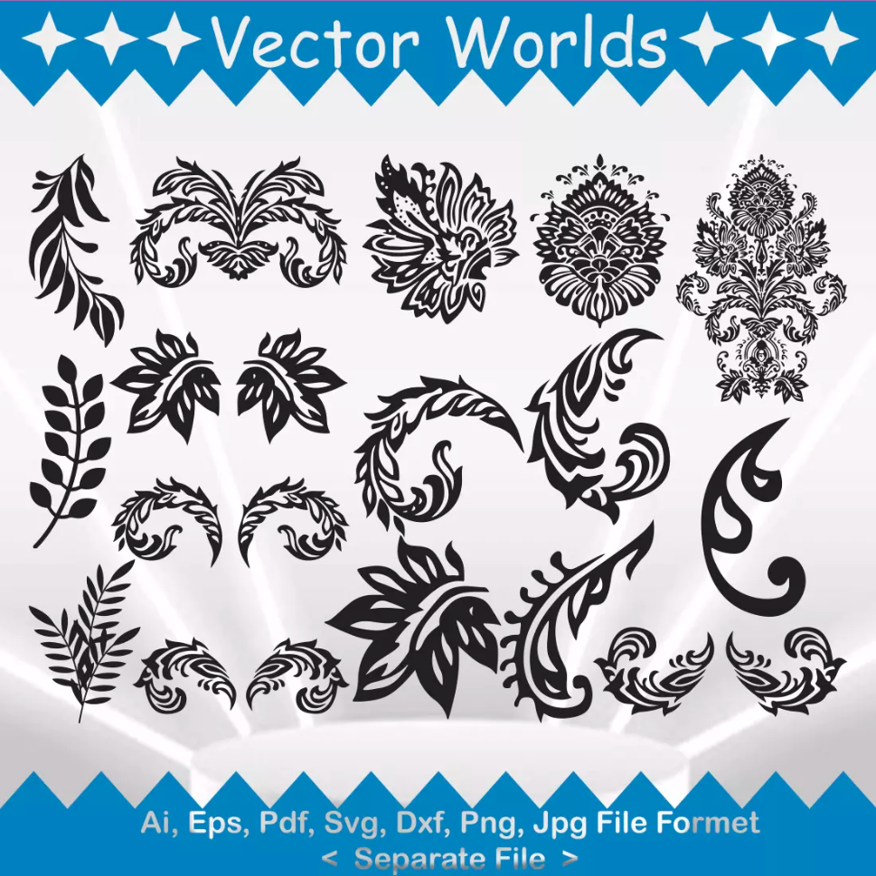 Decorative svg, Decorative svg, Tatto, Ornament, SVG, ai, pd - Inspire ...
