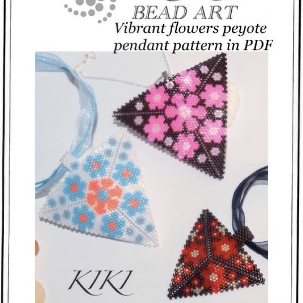 Peyote pattern peyote triangle pattern Peyote pendant patter - Inspire ...