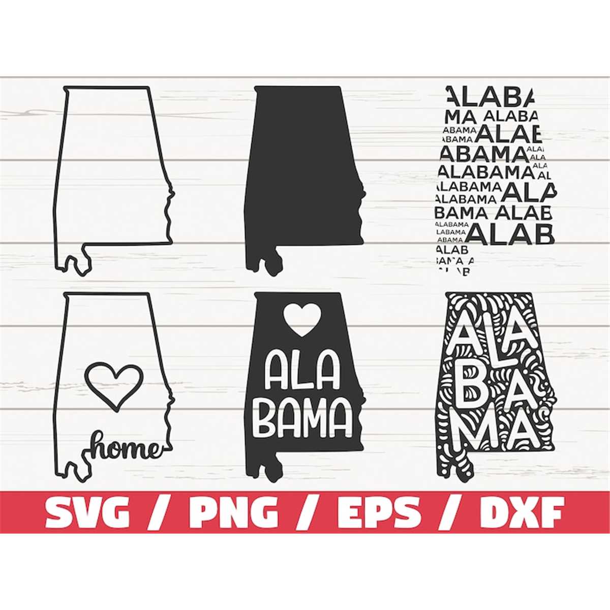 Alabama State SVG / Cut File / Cricut / Clip art / Commercia | Inspire ...