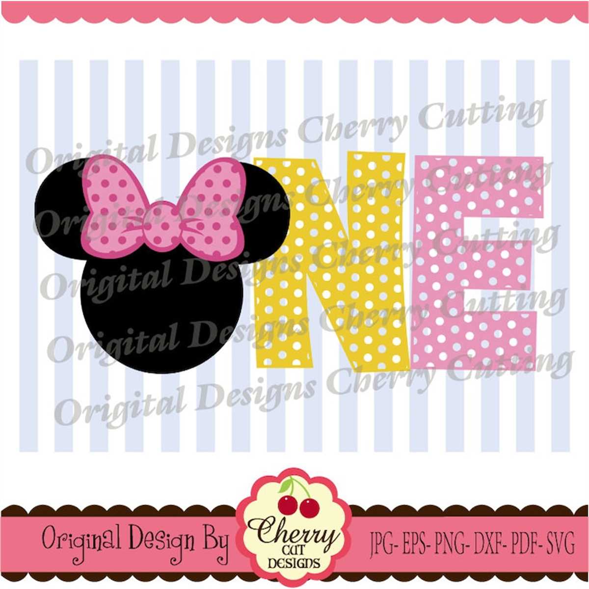 Minnie ONE SVG Dxf ,Birthday ONE Silhouette & Cricut Cut Fi | Inspire ...
