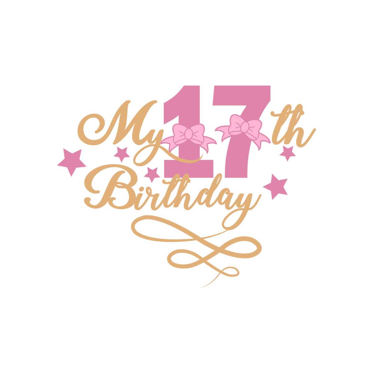 My 17th birthday Svg, Birthday Svg, Happy Birthday Svg, Birt - Inspire ...