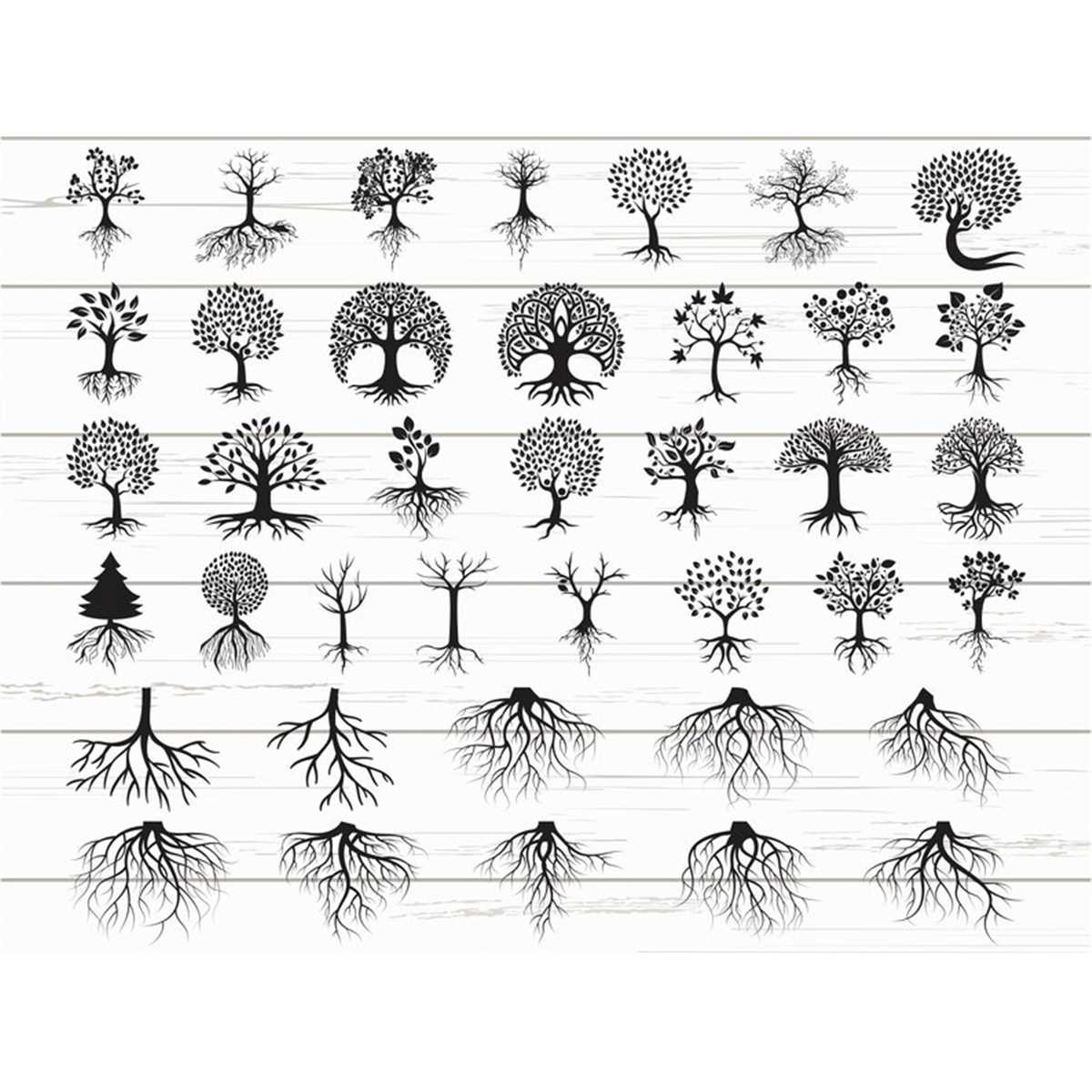 39 Tree With Roots SVG / Roots Svg / Family Tree Svg / Cut F | Inspire ...