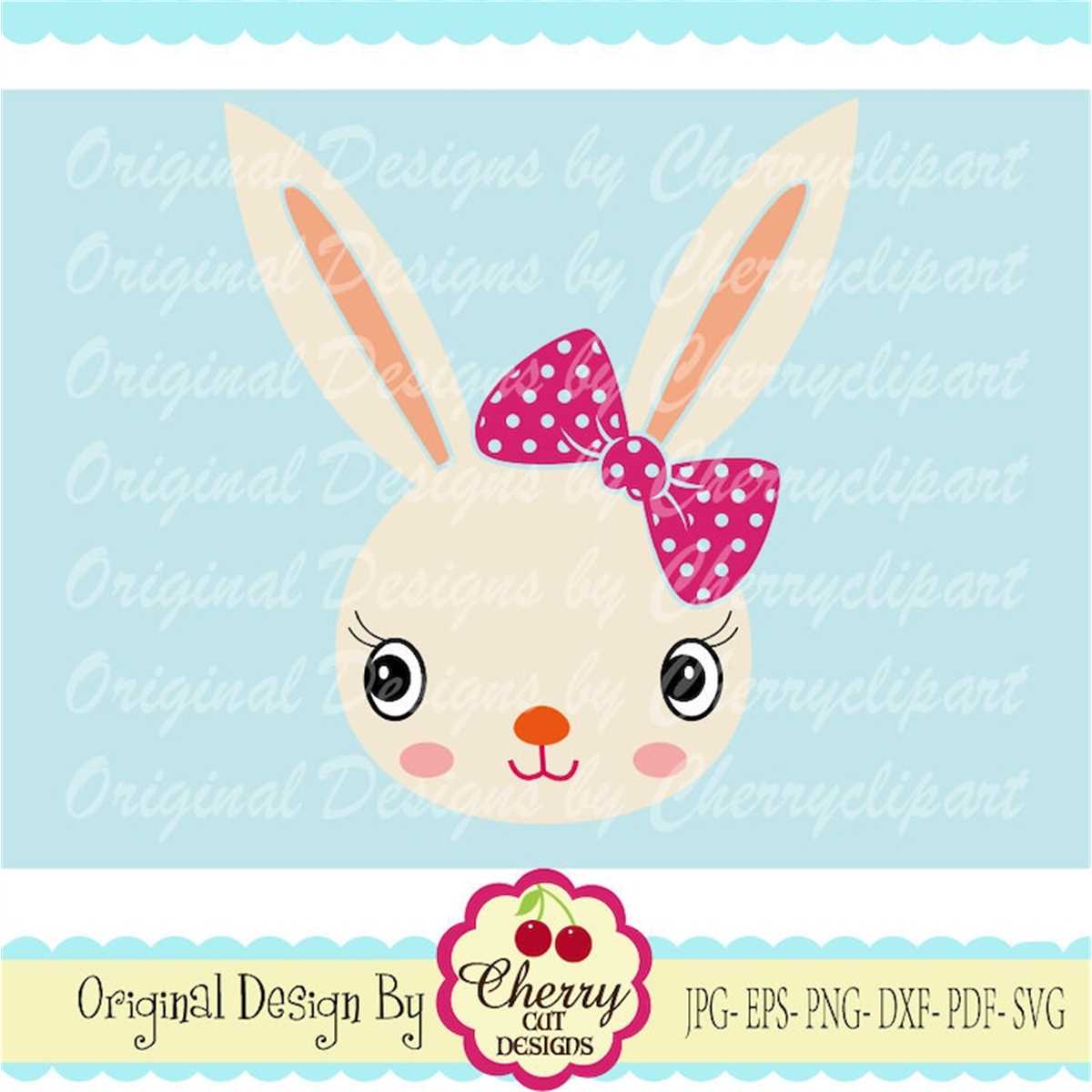 SVG,Dxf Bunny girl face Easter bunny girl, Easter SVG Dxf Si | Inspire ...