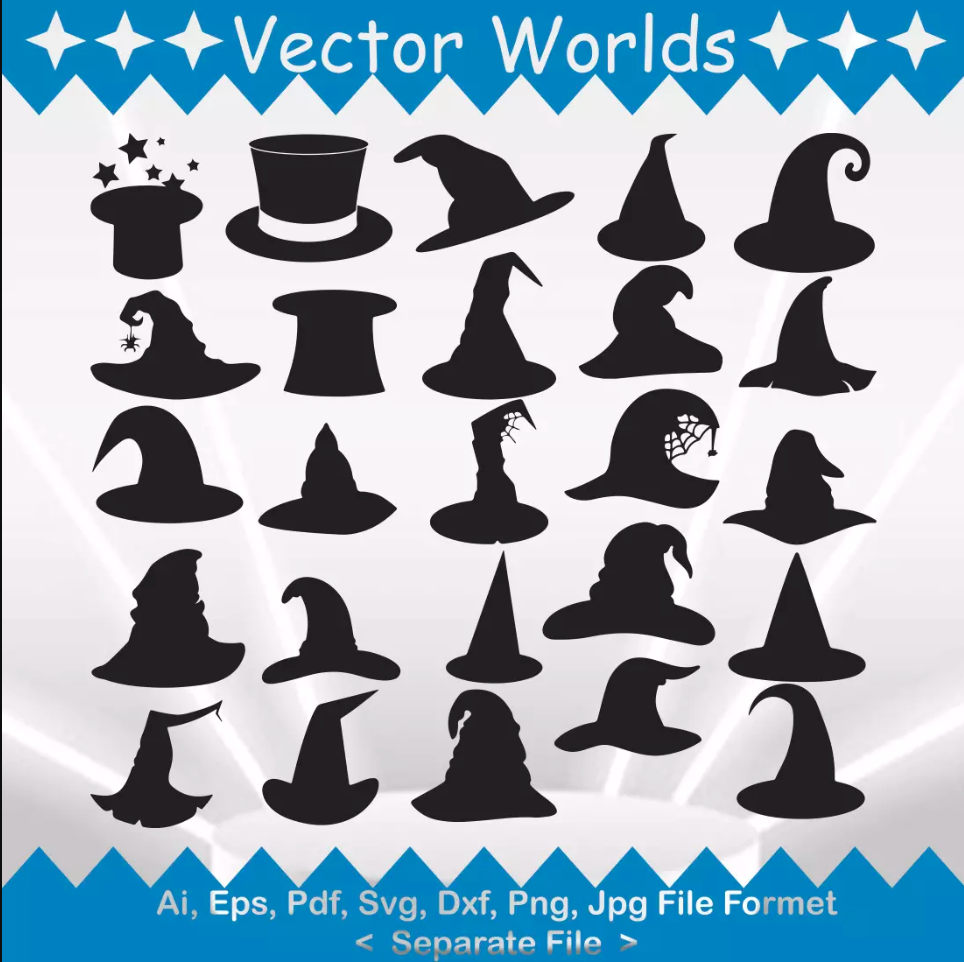 Magic Hats svg, Magic Hat svg, Magic, Hats, SVG, ai, pdf, ep - Inspire ...