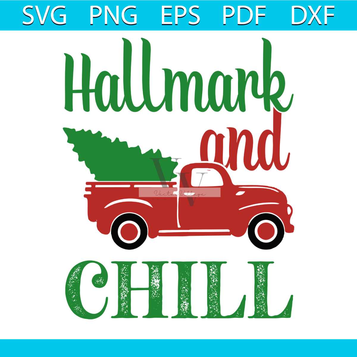 Hallmark And Chill Svg, Christmas Svg, Xmas Svg, Xmas Tree S | Inspire ...