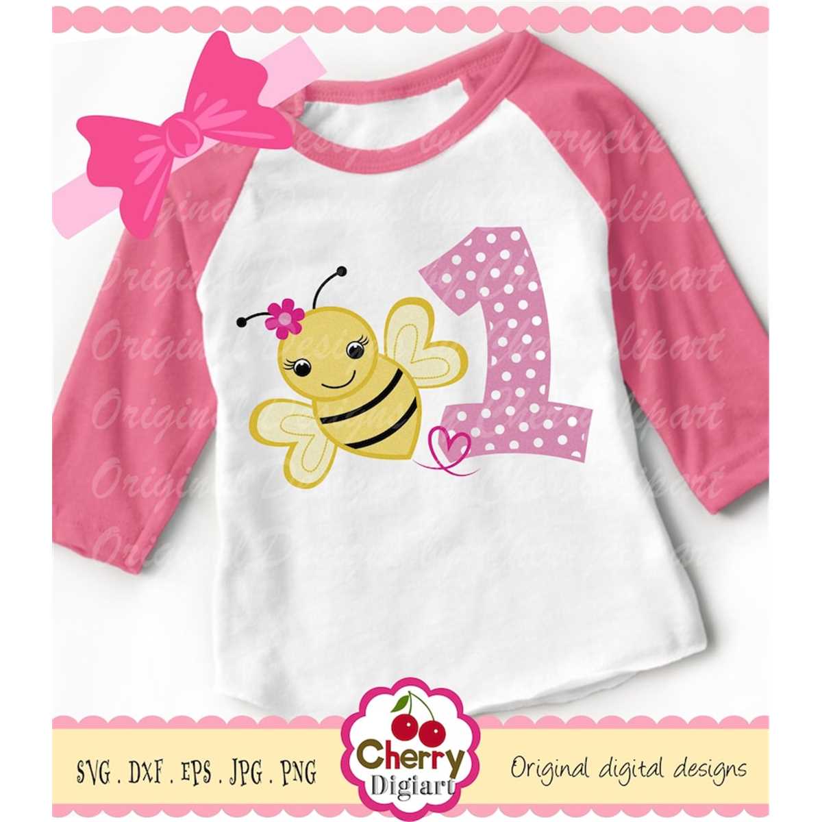 Bumble Bee SVG Dxf,Bumble bee number 1 svg, Birthday Silhoue | Inspire ...