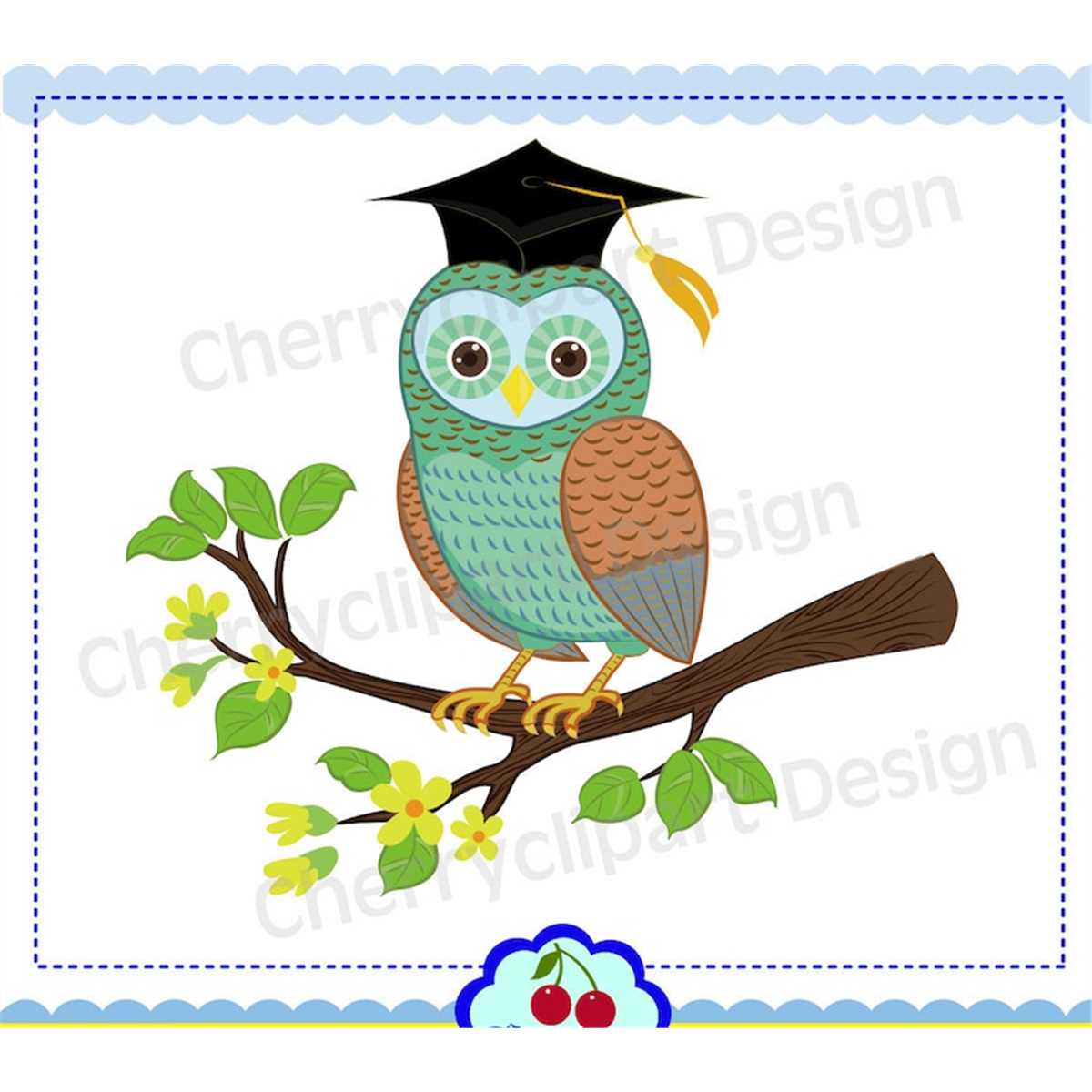 School owl,Graduation owl Clip Art -Personal and Commercial | Inspire ...