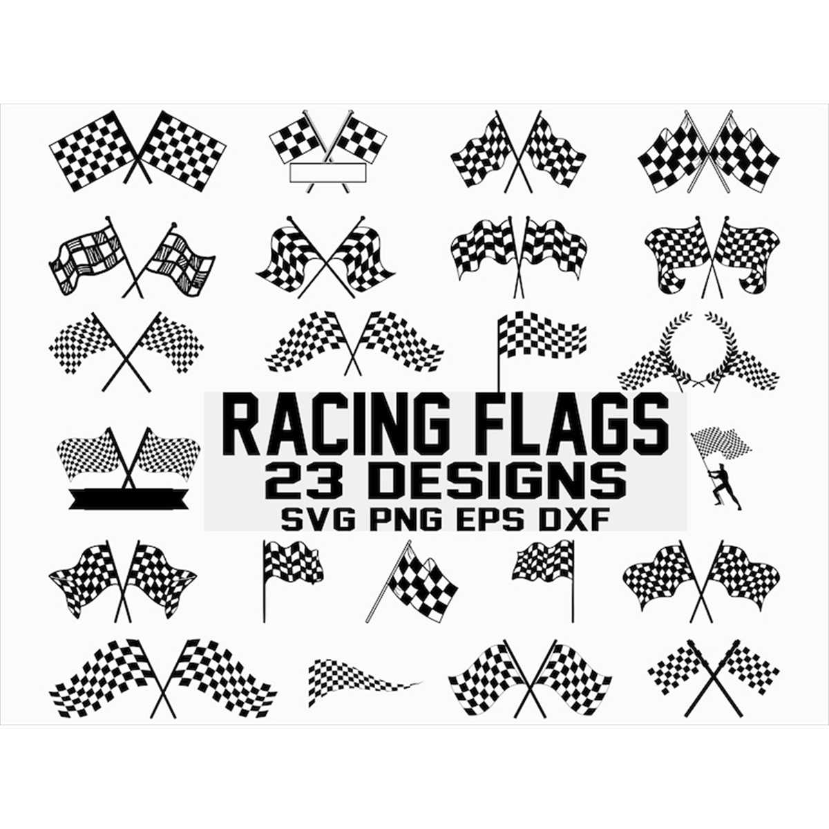 Racing Flag SVG/ Race Car Flag SVG/ checkered flag svg/ rall | Inspire ...