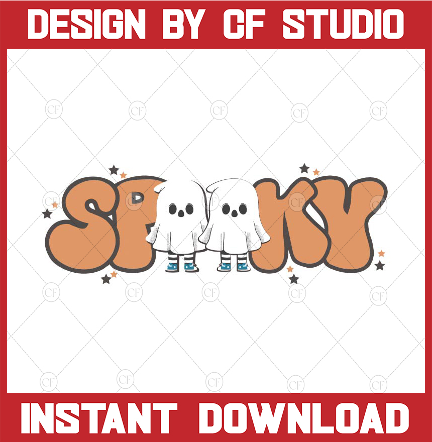 Spooky Halloween Sublimation PNG, Retro halloween sublimatio | Inspire ...