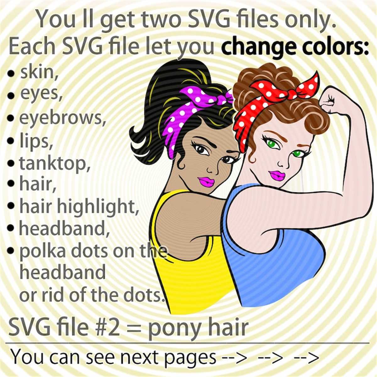 Girl Power SVG Cutting file for Silhouette Cricut Rosie SVG | Inspire ...