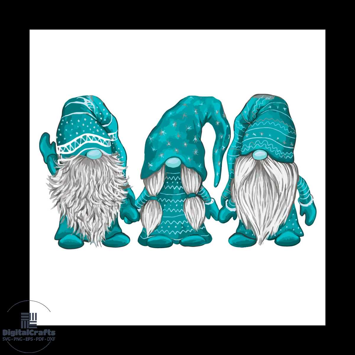 Three Blue Gnomes Svg, Trending Svg, Gnomes Funny Svg | Inspire Uplift