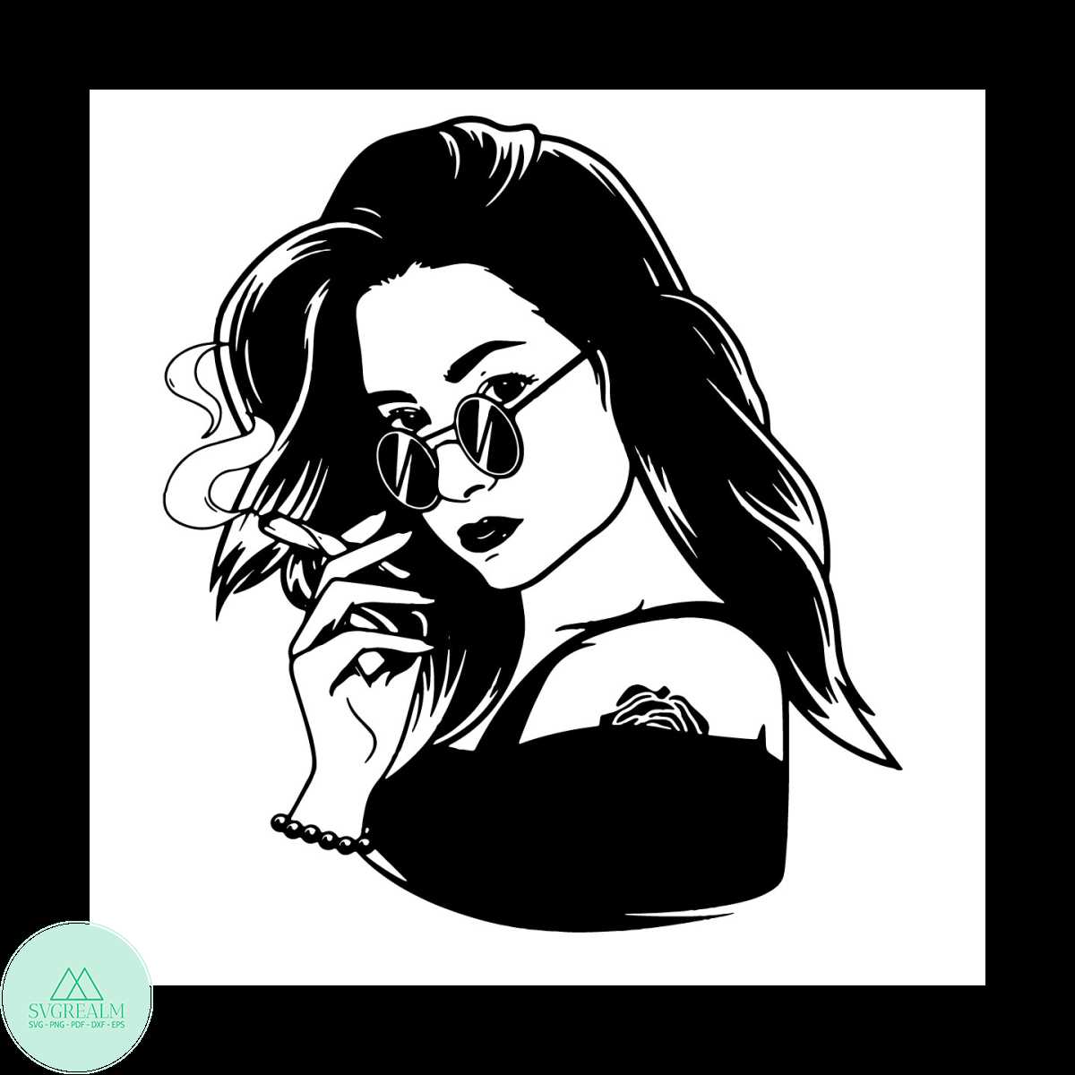 Sassy Girl Smoking Joint Svg, Trending Svg, Smoking Cannabis | Inspire ...