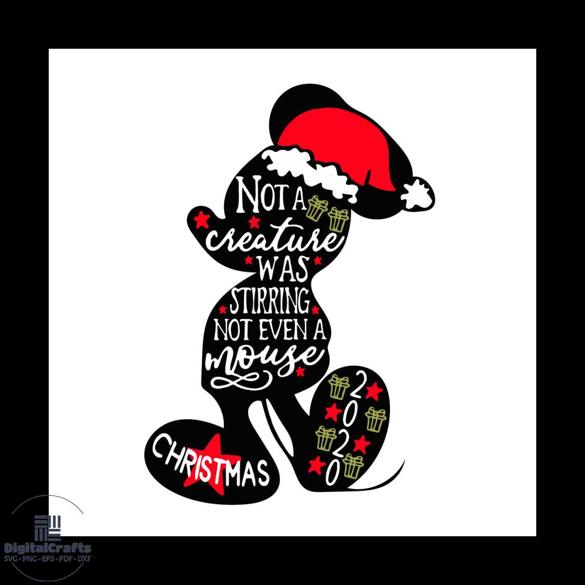 Not a creature was stirring svg, Inspired by Mickey Mouse sv | Inspire ...