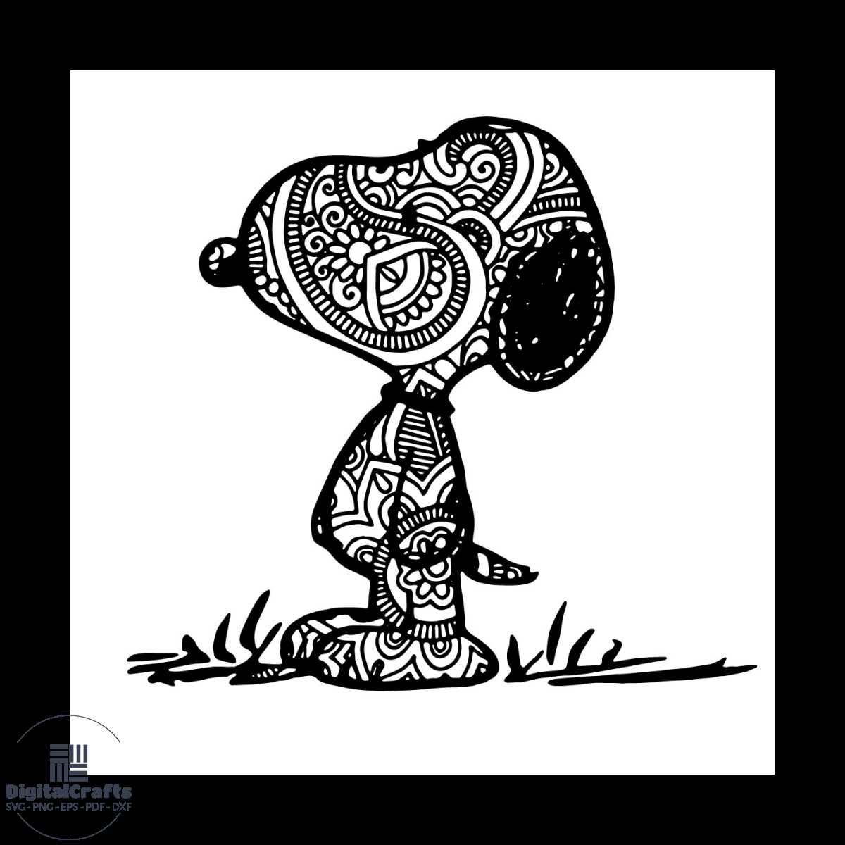 Snoopy Mandala Svg, Trending Svg, Snoopy Zentangle Mandala S | Inspire ...