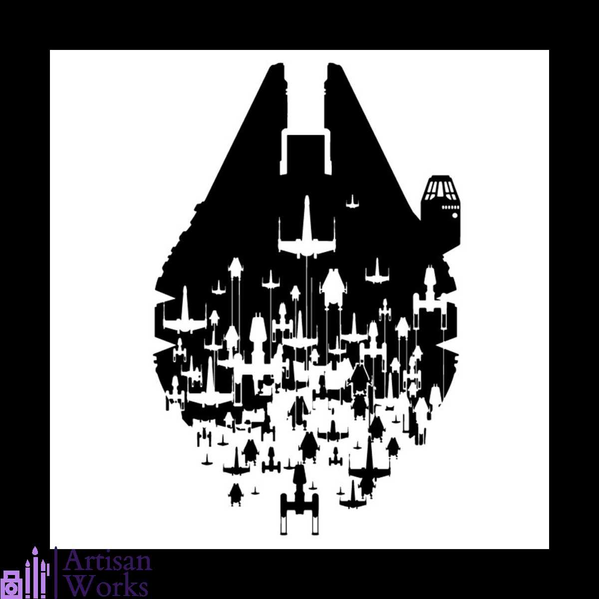 Millennium Falcon Ships Svg, Disney Svg, Millennium Falcon S - Inspire ...