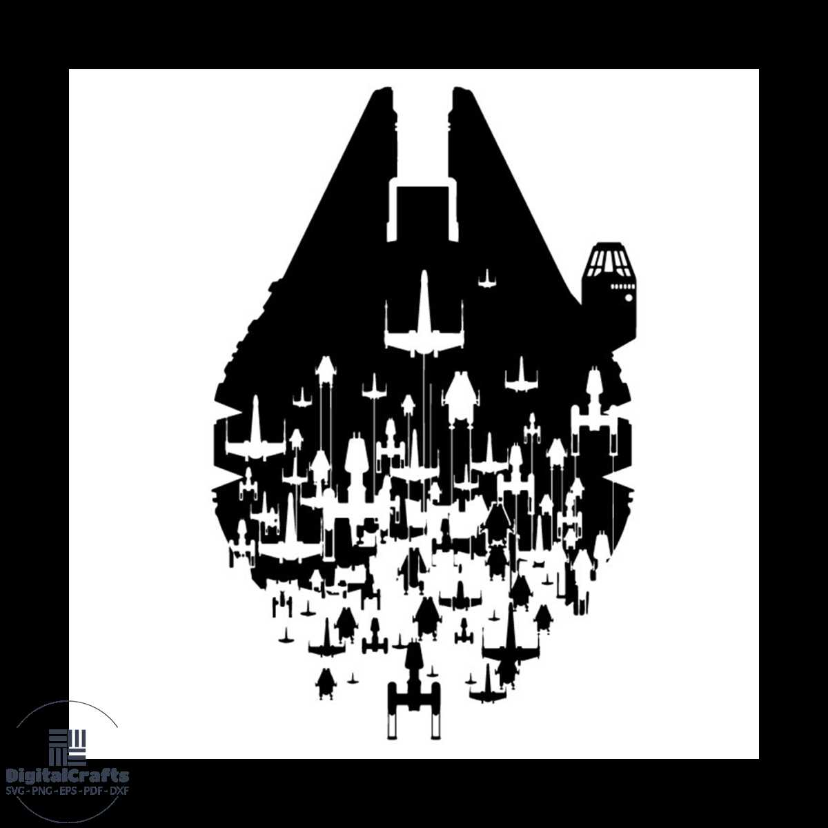 Millennium Falcon Ships Svg, Disney Svg, Millennium Falcon S - Inspire ...