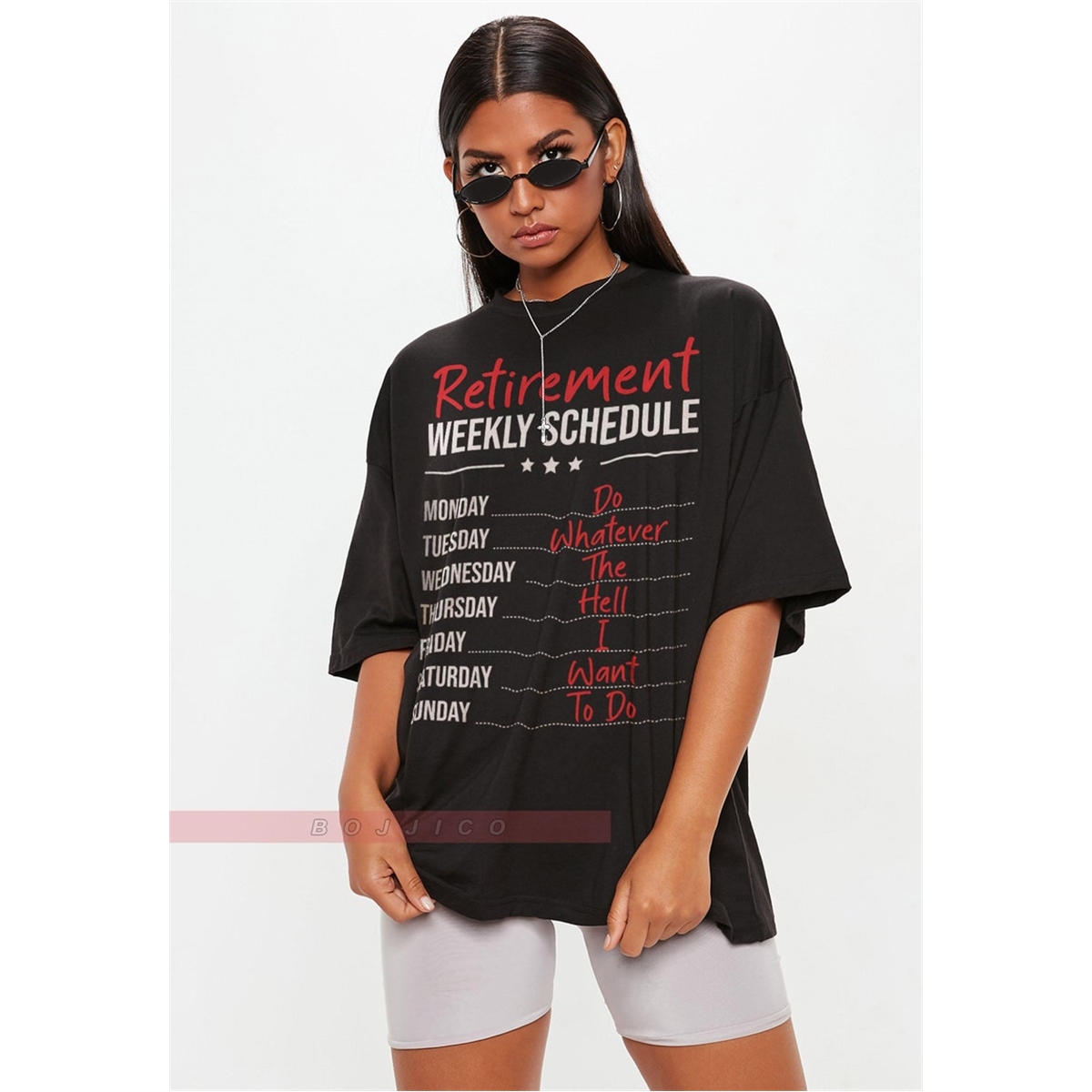 Retirement Weekly Schedule Shirt - Retirement T-Shirt - Reti | Inspire ...