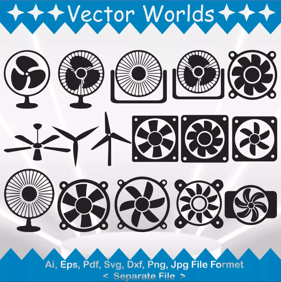 Electric Fan svg, Electric Fans svg, Electric, Fan, SVG, ai, | Inspire ...