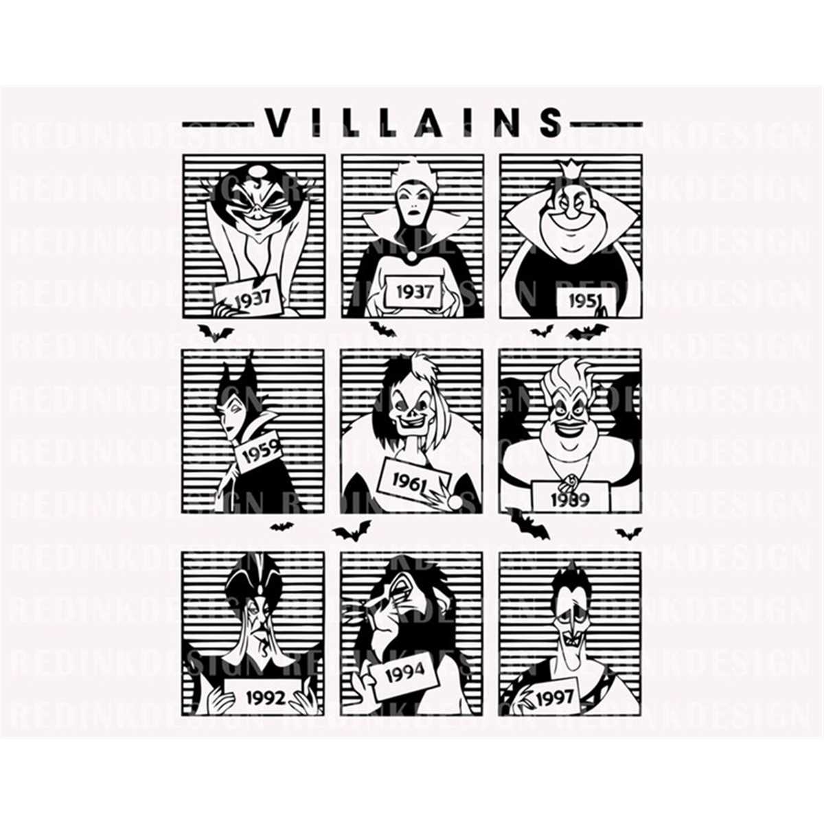 Halloween Villains SVG, Villains Svg, Halloween Svg, Bad Wit - Inspire ...