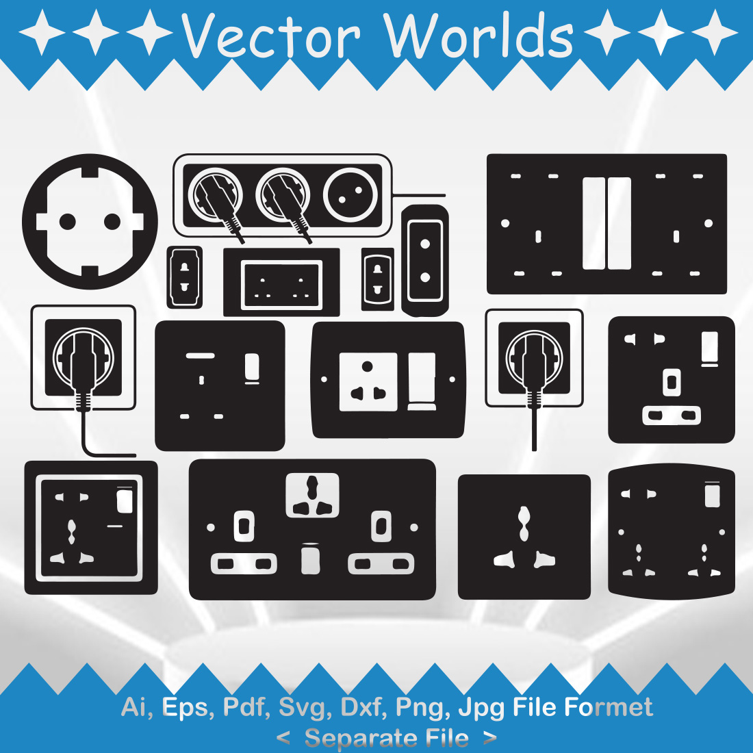 Electrical Socket svg, Electrical Sockets svg, Electrical, S | Inspire ...