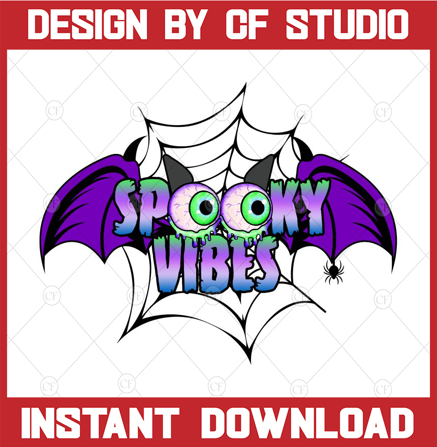 Spooky Vibes PNG Sublimation, Spooky Digital Download, Hallo | Inspire ...
