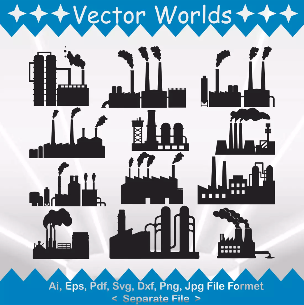 Factory svg, Factory's svg, Engine, Block, SVG, ai, pdf, eps | Inspire ...