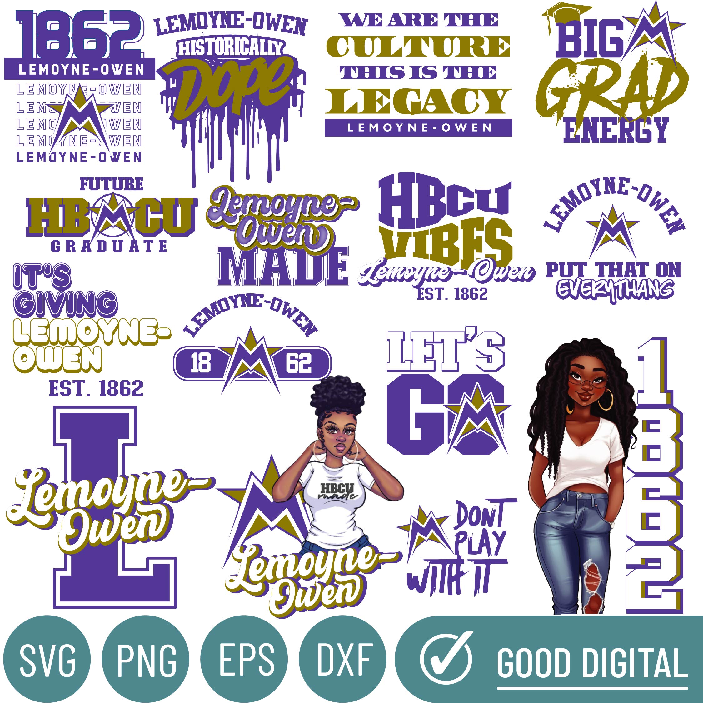 LeMoyne-Owen College Svg, Hbcu Collection, New Hbcu 2023, Hb | Inspire ...