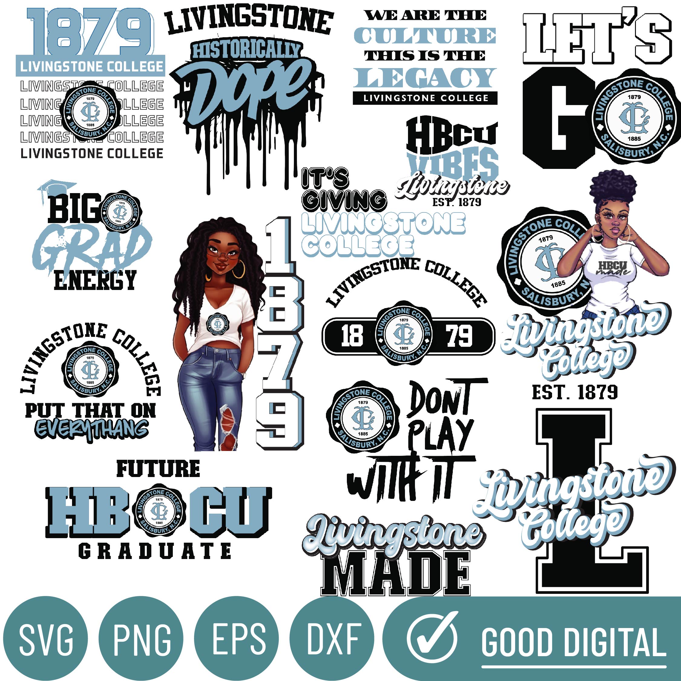 Livingstone College Svg, Hbcu Collection, New Hbcu 2023, Hbc | Inspire ...